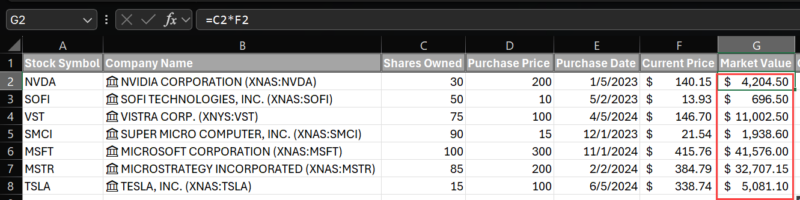 How To Create An Excel Stock Portfolio Tracker In 10 Minutes