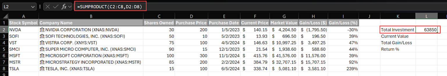 How To Create An Excel Stock Portfolio Tracker In 10 Minutes