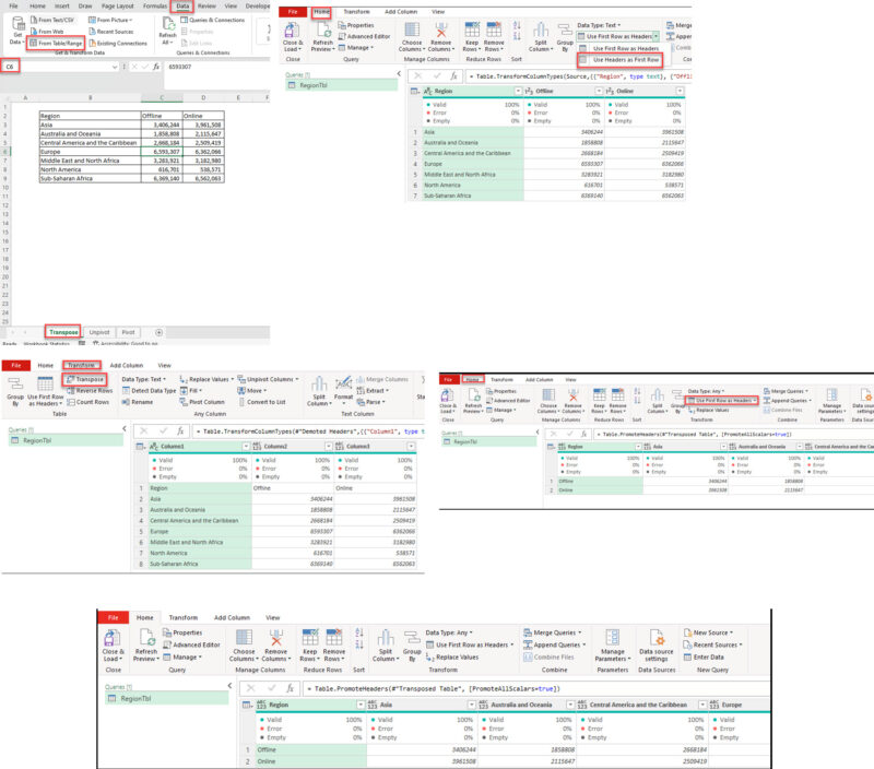 How To Unpivot Pivot Transpose In Excel Office Tech Skill