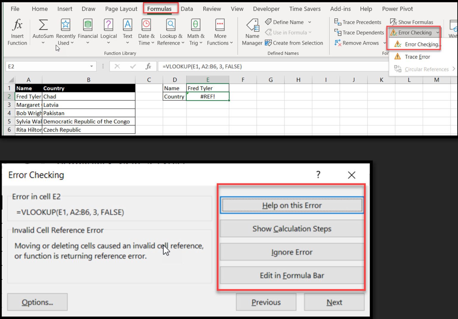 Excel Formula Errors And Auditing Complete Guide