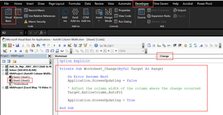 How To Autofit Column Width In Excel - 4 Methods