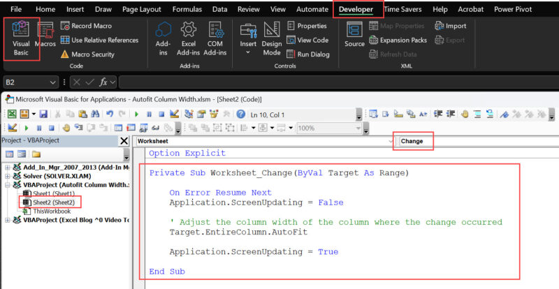 How To Autofit Column Width In Excel 4 Methods