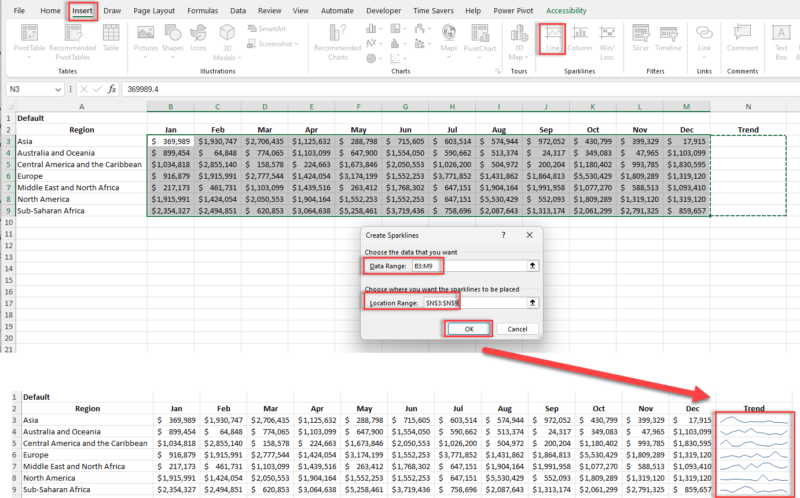 How To Create A Sparkline Chart In Excel | Easy Guide