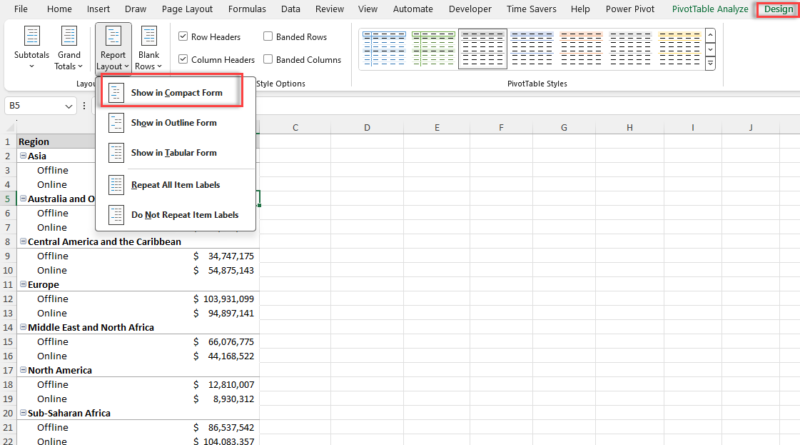 How To Change Pivot Table Design In Excel | Complete Guide