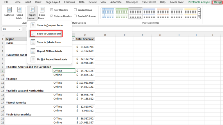 How To Change Pivot Table Design In Excel | Complete Guide