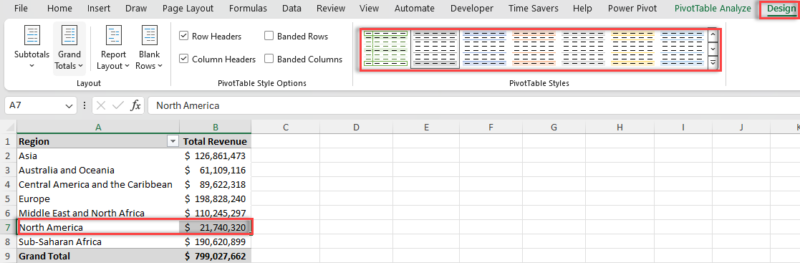 How To Change Pivot Table Design In Excel | Complete Guide
