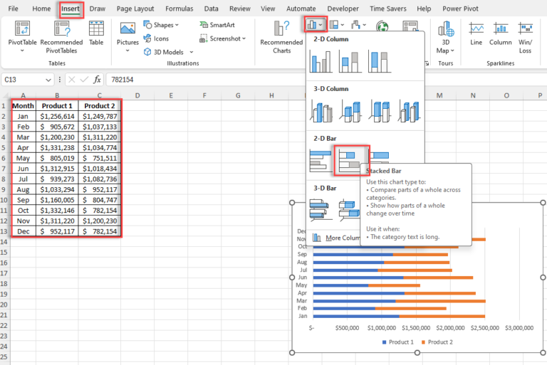 How To Make A Bar Chart In Excel | Easy Step-by-Step Guide