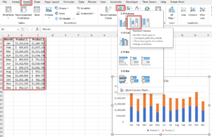 How To Make A Column Chart In Excel - Simple Guide